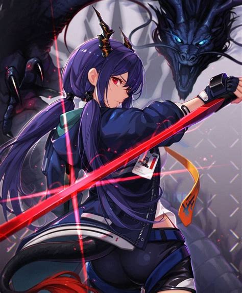 Arknights에 있는 Zero Two님의 핀 만화 캐릭터 캐릭터 일러스트 귀여운 애니메이션 소녀