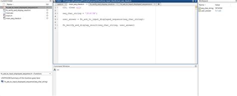 matlab verify user with sequence input using dialog boxes freelancer