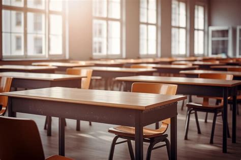 Premium Photo Empty Classroom