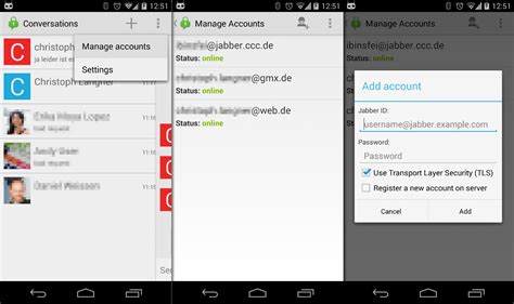 open source jabber client conversations für android mit hübscher