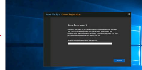 Unable To Connect Azure File Sync From On Premises File Share