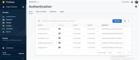 Created User Id Stored In Firebase Database Download Scientific Diagram