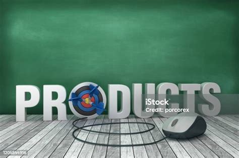 칠판 배경에 대상 및 컴퓨터 마우스가 있는 3d 워드 제품 3d 렌더링 3차원 형태에 대한 스톡 사진 및 기타 이미지 3차원 형태 가정의 방 겨냥 Istock