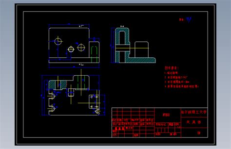 机械制造课程设计 Ca6140拨叉831008钻m6孔夹具设计（全套图纸及说明书） Autocad 2007 模型图纸下载 懒石网