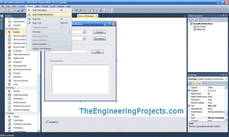 How To Use Serial Port In Vb 2010 The Engineering Projects