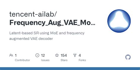 issues · tencent ailab frequency aug vae moesr · github