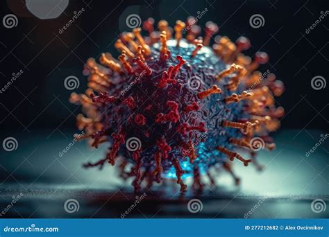 Virus Genetic Code Bacteria And Microorganisms Seen Under A