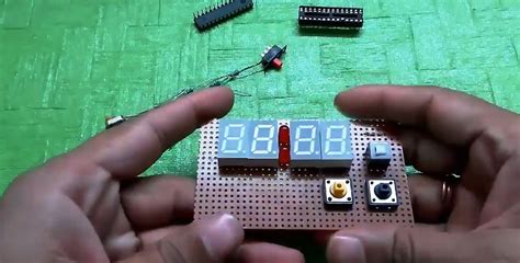 DIY Digital Wall Clock Using Arduino ATMega P Bit AVR MCU IC