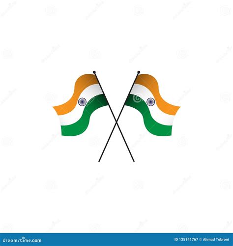 India Flag Vector Design Illustration Stock Vector Illustration Of
