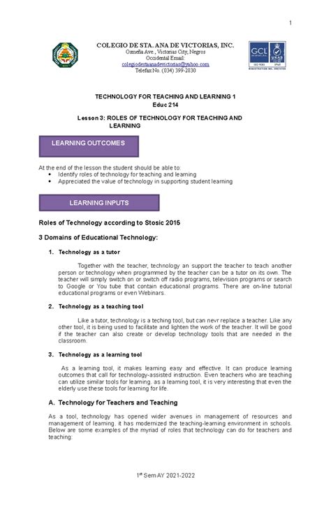 Module 1 Lesson 2 Assessment Purposes Learning Targets And Appropriate