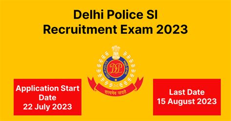 Delhi Police Si Application Form 2023 Printable Forms Free Online