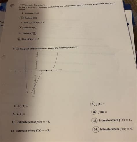 Solved Homework Functions To Answer The Following For Chegg