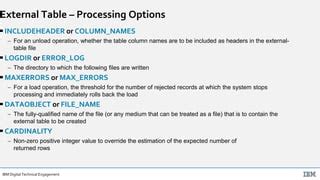 IBM Db External Tables PPT