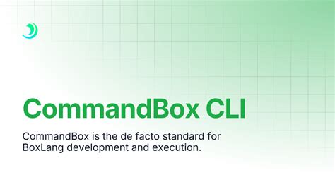 CommandBox CLI BoxLang A Modern Dynamic JVM Language