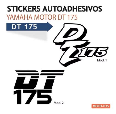 Sticker Autoadhesivo Emblema Dt 175 Yamaha Mercadolibre