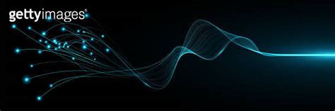 Futuristic Glowing Neural Connectors Analyze Big Data Into Cyberspace Neural Network Background