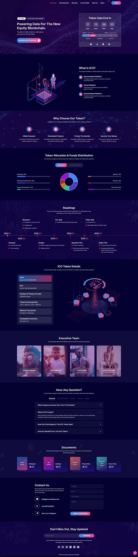 Blockchain React Js Nft Website React Website Design Behance