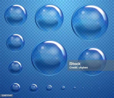 벡터 비누 물 거품 세트 투명 하게 격리 된 사실적 디자인 요소 배경과 함께 사용할 수 있습니다 0명에 대한 스톡 벡터 아트 및 기타 이미지 Istock