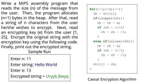 Solved Write A Mips Assembly Program That Reads The Size N