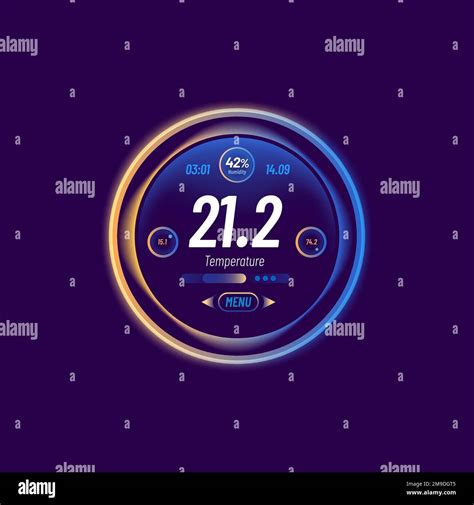 Home Thermostat Temperature Control Dial Thermometer Digital Scale Climate System And