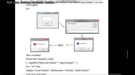 Inputbox And Messagebox In Visual Basic 60 Part 3 Youtube