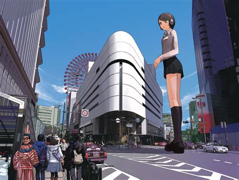 Giant Girl In City By Sextonblake On Deviantart