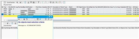 Solved Ewm Serial Number Stock Monitoring Sap Community
