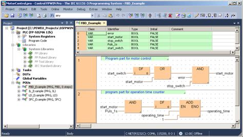 Ladder Diagram Ld And Function Block Diagram Fbd