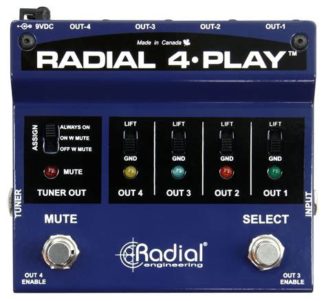 4 Play Multi Output Di Box Radial Engineering Audiofanzine