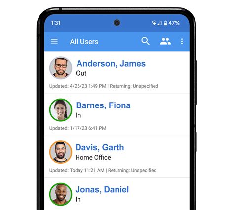 Android App Savance Workplace