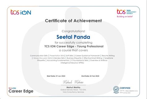 Seetal Panda On Linkedin Connections Tcsion Tcsioncareeredge