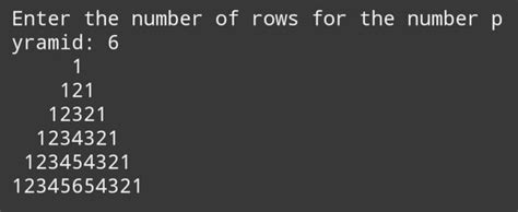 C Program To Print Pyramid And Pattern Gui Projects