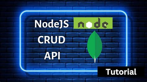 Nodejs Crud Api Tutorial Express And Mongodb Build A Rest Api Step By Step Youtube