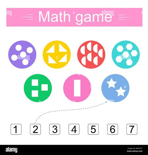 Math Logic Activity For Chıldren Developing Numeracy Skills Vector Illustration Stock Vector