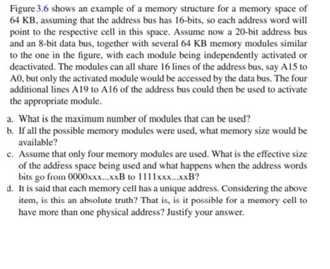 Solved Figure Shows An Example Of A Memory Structure For Chegg
