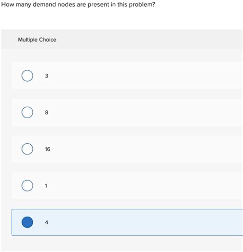 Solved How Many Demand Nodes Are Present In This Problem