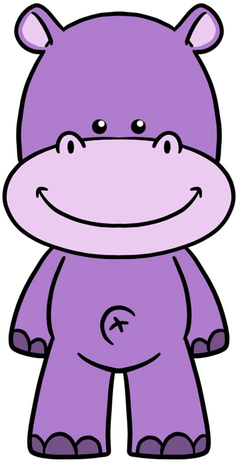 Zettelhalter Nilpferd Clipart