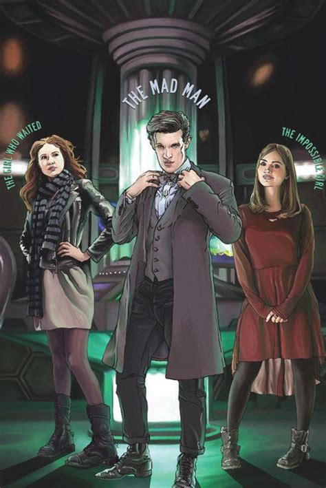 Doctor Who The Eleventh Doctor Amy And Clara 12 X 8 Digital Print