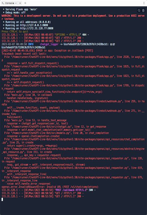Console執行問題 · Issue 6 · Theexplainthischatgpt Line Bot · Github