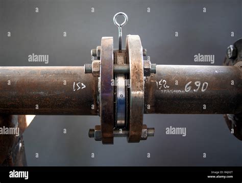Flanged Connection On Pipe Stock Photo Alamy