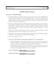 CS Midterm Exam Discrete Structures Course Hero