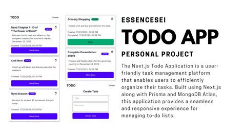 Github Essencesei Todo App The Next Js Todo Application Is A User Friendly Task Management