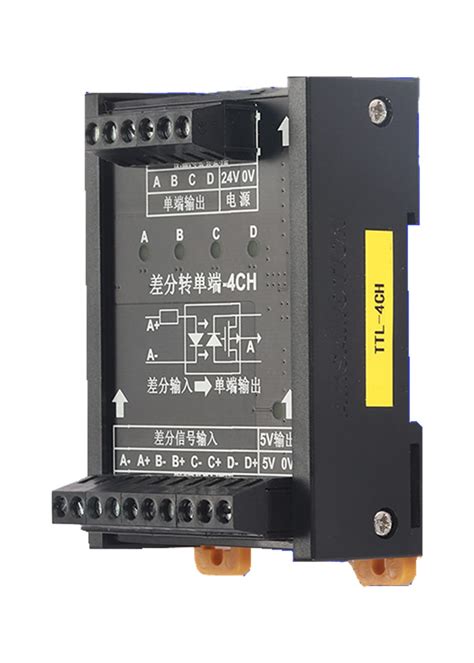 Ttl 4ch Differential To Collector Servo Encoder Signal Converter 5v To 24v 4
