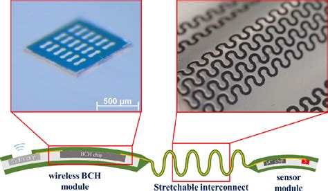 Figure 1 From Flexible And Stretchable Redistribution Layer With Embedded Chips For Human