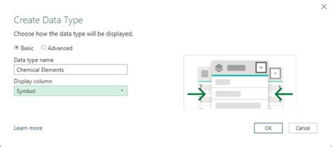 Custom Data Types Excel Kitchenette