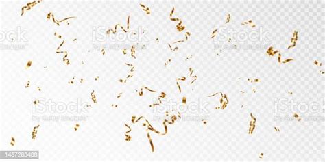 황금 색종이 조각 떨어지는 레이스 색종이 깃발 디자인과 축하를 위한 투명한 배경에 반짝이 벡터 0명에 대한 스톡 벡터 아트 및 기타 이미지 Istock