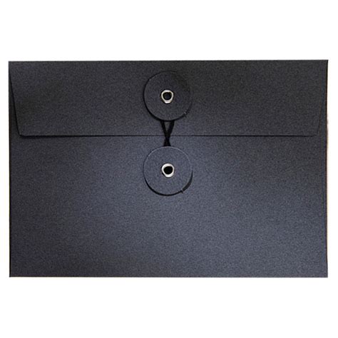 Bnng Plastic Letter Size Envelopes With Button And String Tie Closure 6 6× 4 45 Inch Side Load