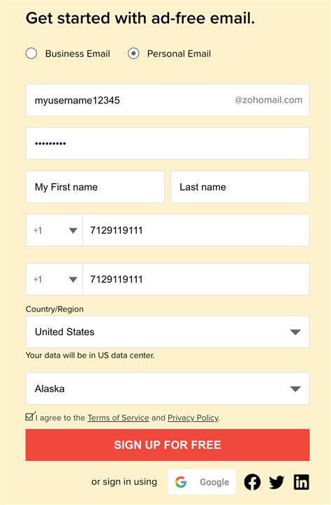 Inscrever Se Entrar No Zoho Mail