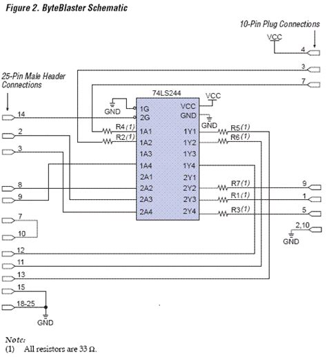 Build A Byteblaster Schematic Pyroelectro News Projects And Tutorials