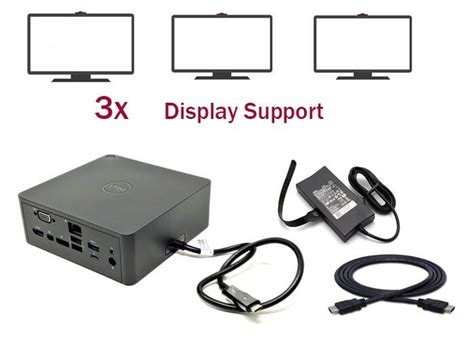 Used Genuine Dell Thunderbolt Dock Usb Type C K A W W Ac Adapter Hdmi Cable Ubb Threads